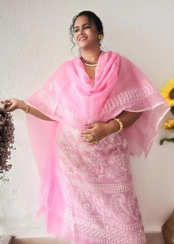 Make A Style Statement With Exquisite Cotton Embroidered Dress Material ...