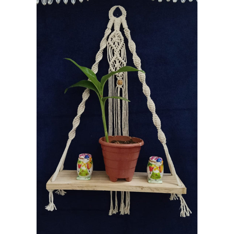 Macrame White Shelf Indiehaat Indiehaat Macrame White Shelf Indiehaat Indiehaat